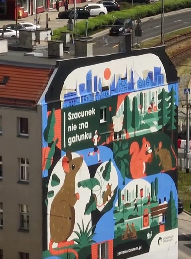 Zwierzęcy symbol Wrocławia dostał własny mural - Radio LUZ